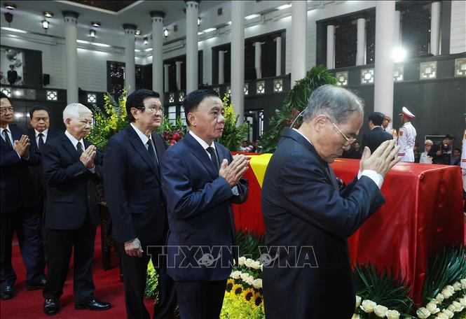 [Chùm ảnh] - Lễ Quốc tang nguyên Chủ tịch nước Trần Đức Lương